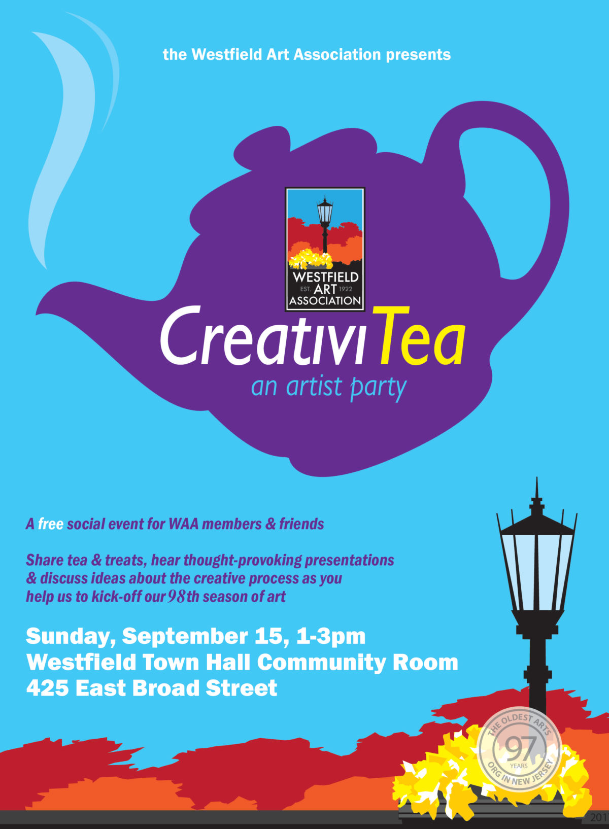 Join Us For CreativiTea – Westfield Art Association